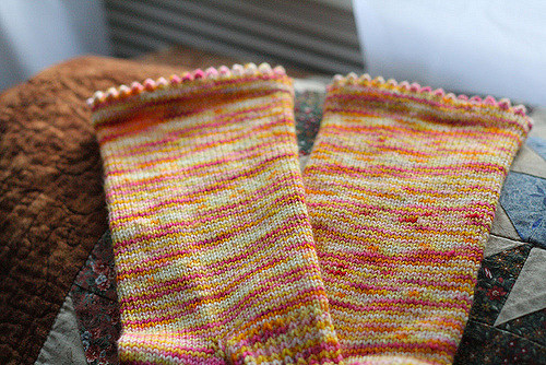 Ravelry: Carole's Picot Edge Socks pattern by Carole Julius