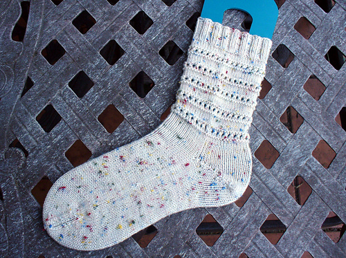 Ravelry: Ridge and Eyelet Sock pattern by Kathleen Taylor