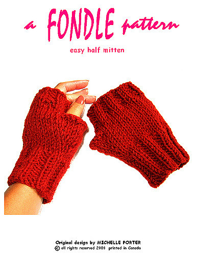 Ravelry: Easy Half Mitten 106 pattern by Michelle Porter
