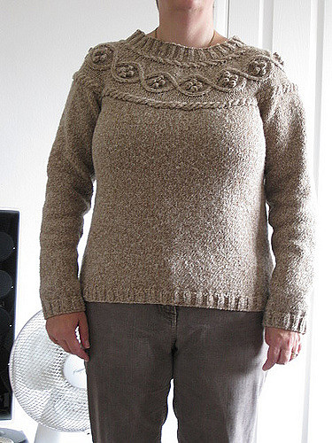 Ravelry: Design C - Cable-Yoked Sweater pattern by Sirdar