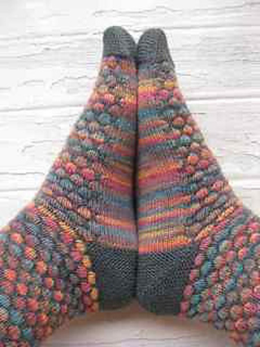 Ravelry: Stained Glass Bubble Socks pattern by Jen Hurley