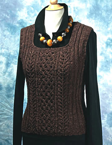 Ravelry: Woven Willow Vest pattern by Dorothy Siemens