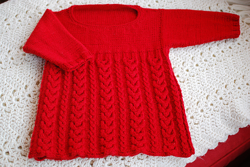 Ravelry: Rib and Lace Pullover pattern by Susan Mills Knits
