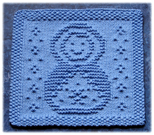 Ravelry: Holiday Babushka Doll Dishcloth pattern by Rachel van Schie