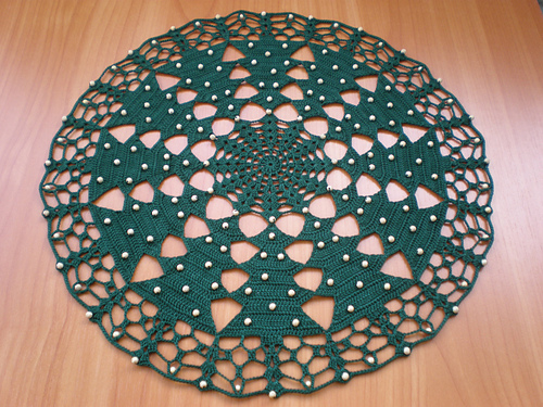 Ravelry: Crocheted christmas tablecloth pattern by Handmade
