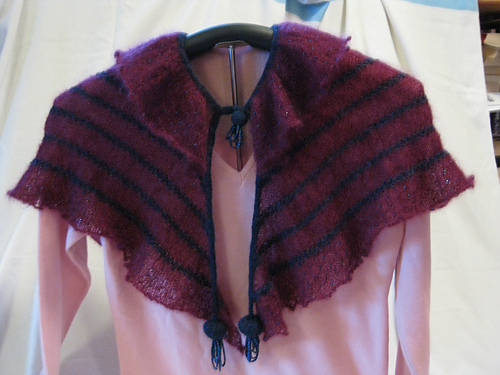 Ravelry: Ruched and Ruffled Pelerine pattern by Lynette Meek