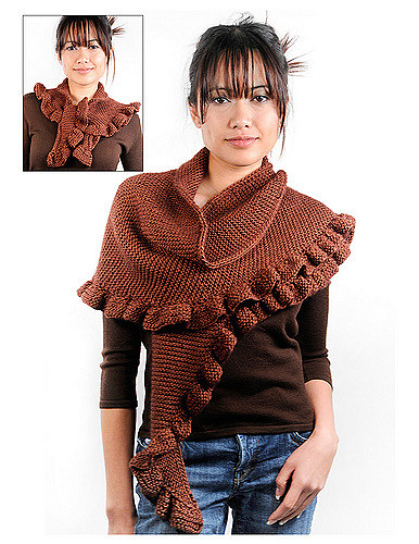 Ravelry: 1402 Ruffled Scarf and Wrap pattern by Michelle Porter