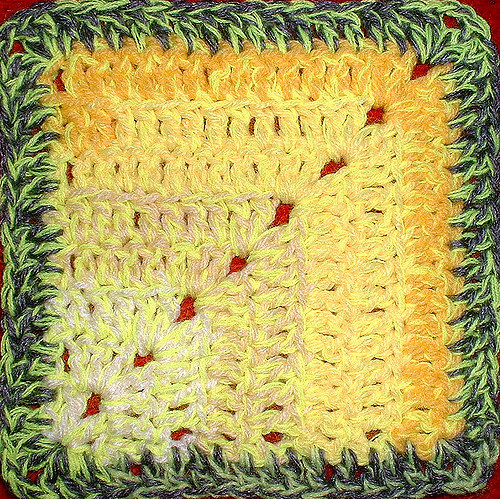Ravelry: Corner Stripe Square pattern by JudyK