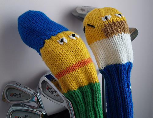 Ravelry: Homer Simpson Golf Club Cover pattern by Tracey Rediker