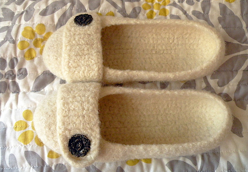 Ravelry: Felted Crochet Slippers pattern by Bonny Woods