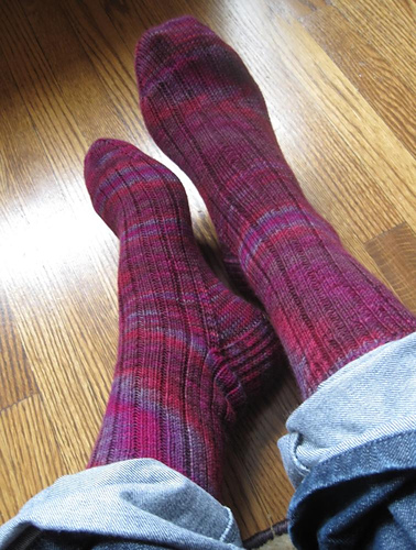 Ravelry: A Nice Ribbed Sock pattern by Glenna C.