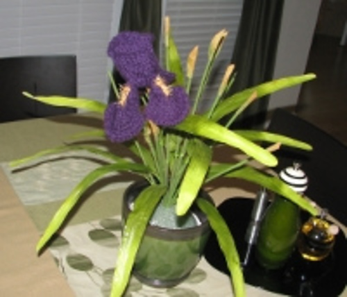 Ravelry: Vincent - a knitted Iris flower pattern by Amanda Zeigler