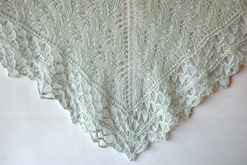 Ravelry: Jade Cashmere One Skein Shawl pattern by Michelle Miller
