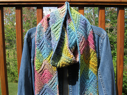 Ravelry: Magical Mitered Scarf pattern by Shari White