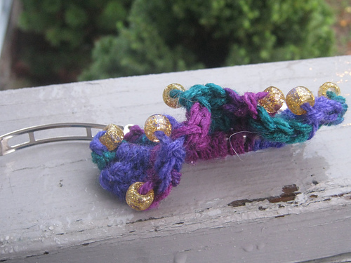Ravelry: Basic Beaded Barrette pattern by Anastacia Zittel