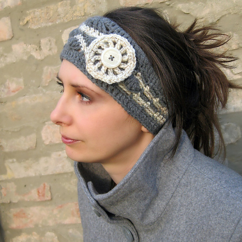 Ravelry: Macaria Headband with Wagon Wheel Flower pattern by Viktoria ...