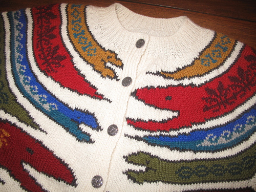 Ravelry: Norwegian snakes Cardigan pattern by Cynthia Atley Peterson