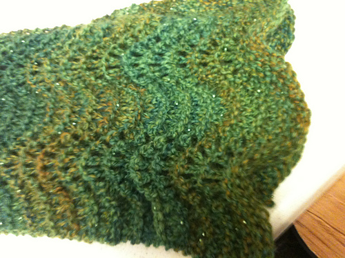 Ravelry: feather and fan scarf pattern by Martha Marques