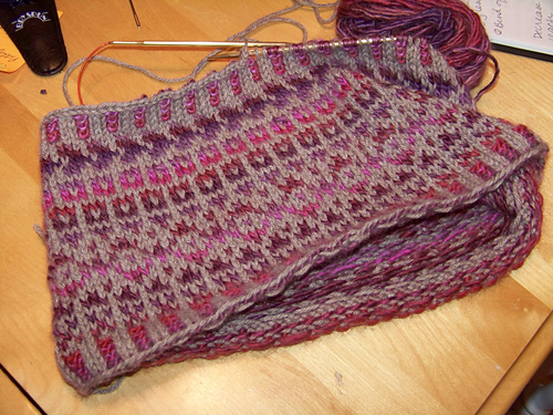 Ravelry: Colorwork Cowl (and Mitts!) pattern by Deb Jaworowicz
