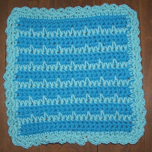 Ravelry: The Blues Dishcloth pattern by Carol Ballard
