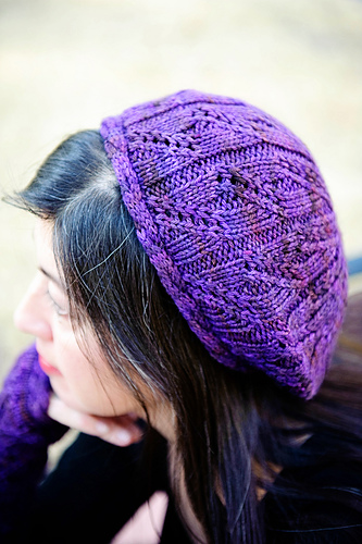 Ravelry: Twisty Violet Cap pattern by Kate Oates