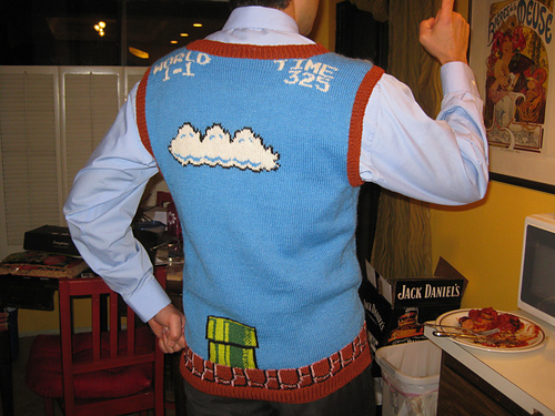 Ravelry: Super Mario Sweater pattern by Joanna Rankin