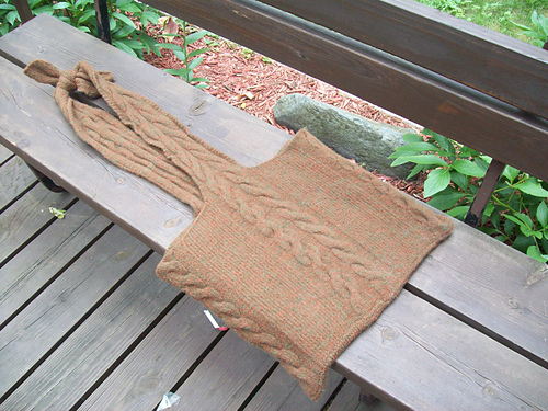 Ravelry: Felted Cable Bag #143 pattern by Patons