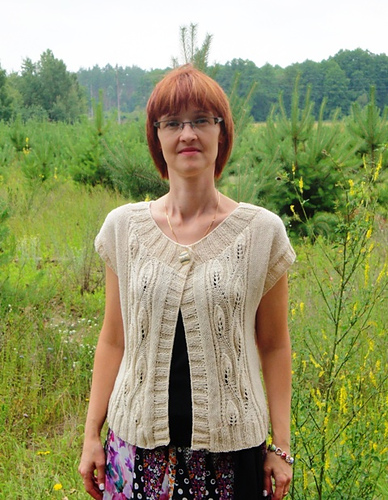 Ravelry: Leaf Panel Cardigan pattern by Sirdar