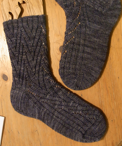 Ravelry: Coriolis Effect Socks pattern by verybusymonkey