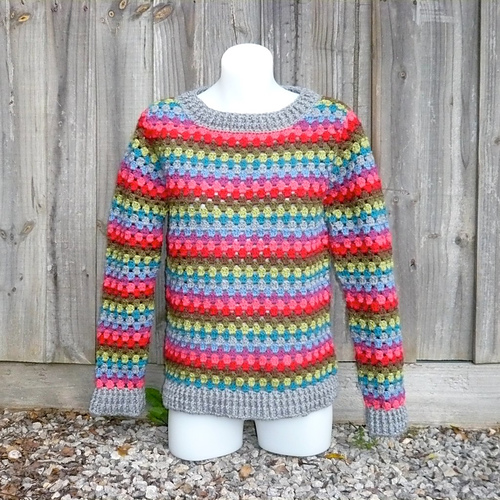 Ravelry: Jumper with Stripes pattern by Panda Yarns