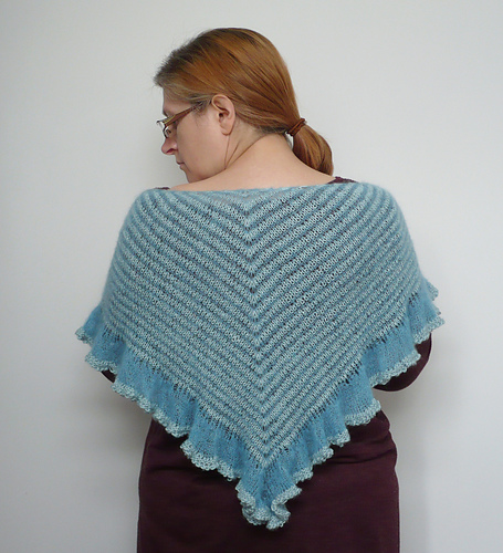 Ravelry: Cadbury Ruffle Shawl pattern by More Twist