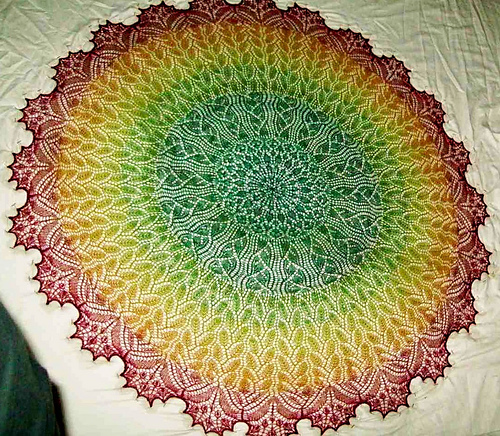 Ravelry: Heliotaxis Pi Shawl pattern by Renata Brenner
