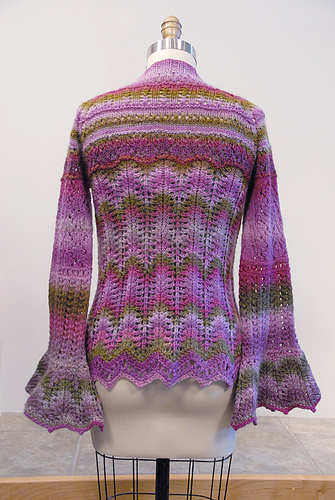 Ravelry: The Perfect Fit Seamless Crazy Lace Cardigan pattern by Myra Wood