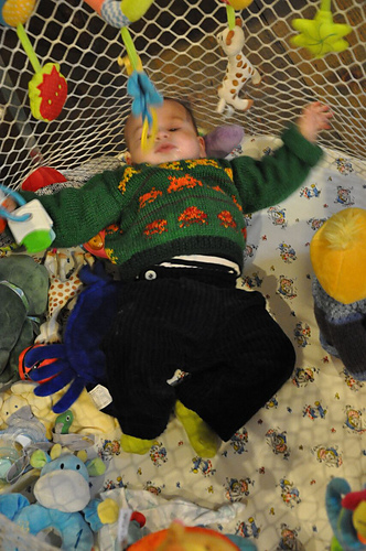 Ravelry: Space Invaders Sweater pattern by Cecilia Gonzalez