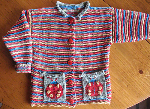 Ravelry: Ladybug Cardigan pattern by Kathy Cheifetz