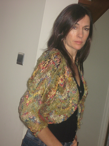 Ravelry: artknitsbyamal's bat-wing shrug-Paola