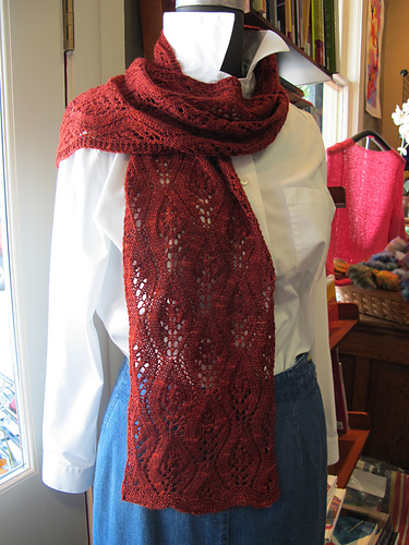 Ravelry: Ogee Lace Scarf pattern by Christine Jacobson