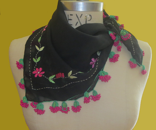 Ravelry: Carnation Beaded Oya pattern by Wendy Harbaugh