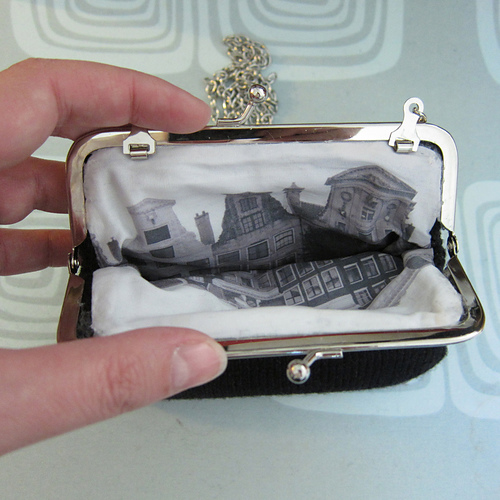 Ravelry: Knit Evening Bag pattern by Kathy Lewinski