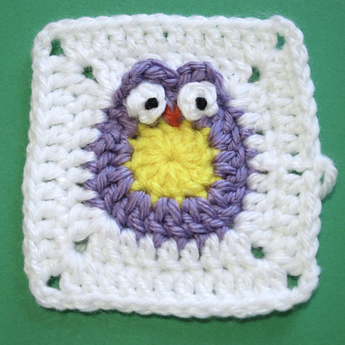 Ravelry: Owl Granny Square pattern by Kathy Lewinski