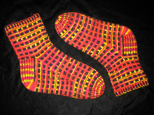 Ravelry: Stained Glass Socks pattern by Elise Duvekot