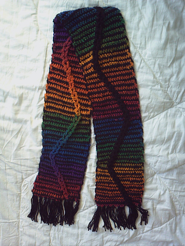 Ravelry: Jacob's Single Scarf pattern by Becky Simmons