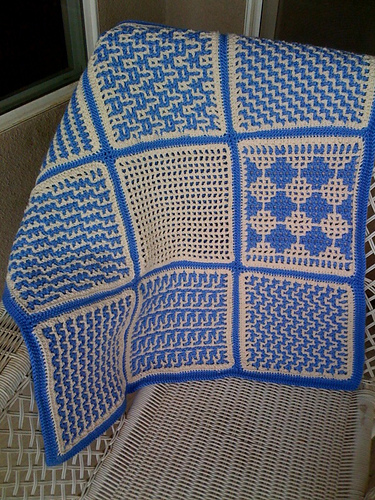 Ravelry: Sampler Baby Mat pattern by Tanis Galik