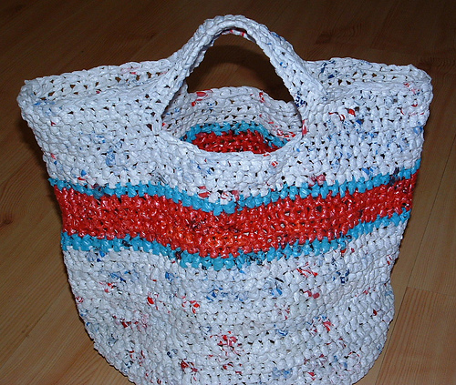 Ravelry: Recycled Round Plarn Tote Bag pattern by Cindy RecycleCindy