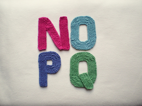 Ravelry: Alphabet, N-Q pattern by Frankie Brown