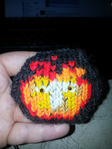 Ravelry: Calcifer Hexipuff pattern by Lula Lavender