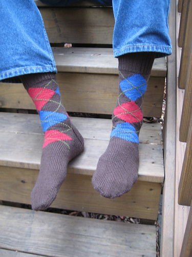Ravelry: Albus Argyle Socks pattern by Anne Berk