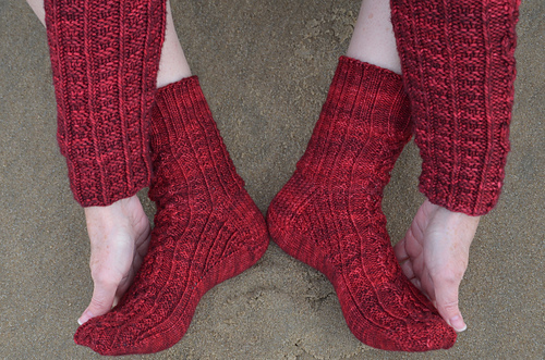 Ravelry: Mandy's Heart Socks pattern by Alexandra Richards