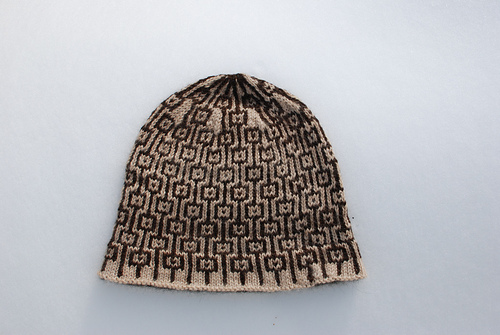Ravelry: Two Color Geometric Hat pattern by Kyle Kunnecke