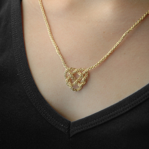 Ravelry: Celtic heart necklace pattern by Yael Falk
